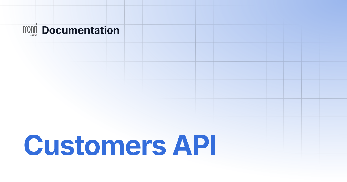 Customers Api Documentation
